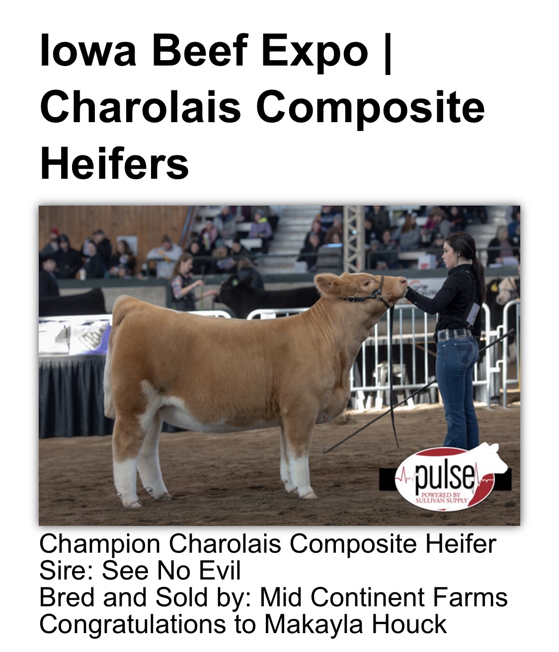 2019 Iowa Beef Expo | Competitive Edge Genetics