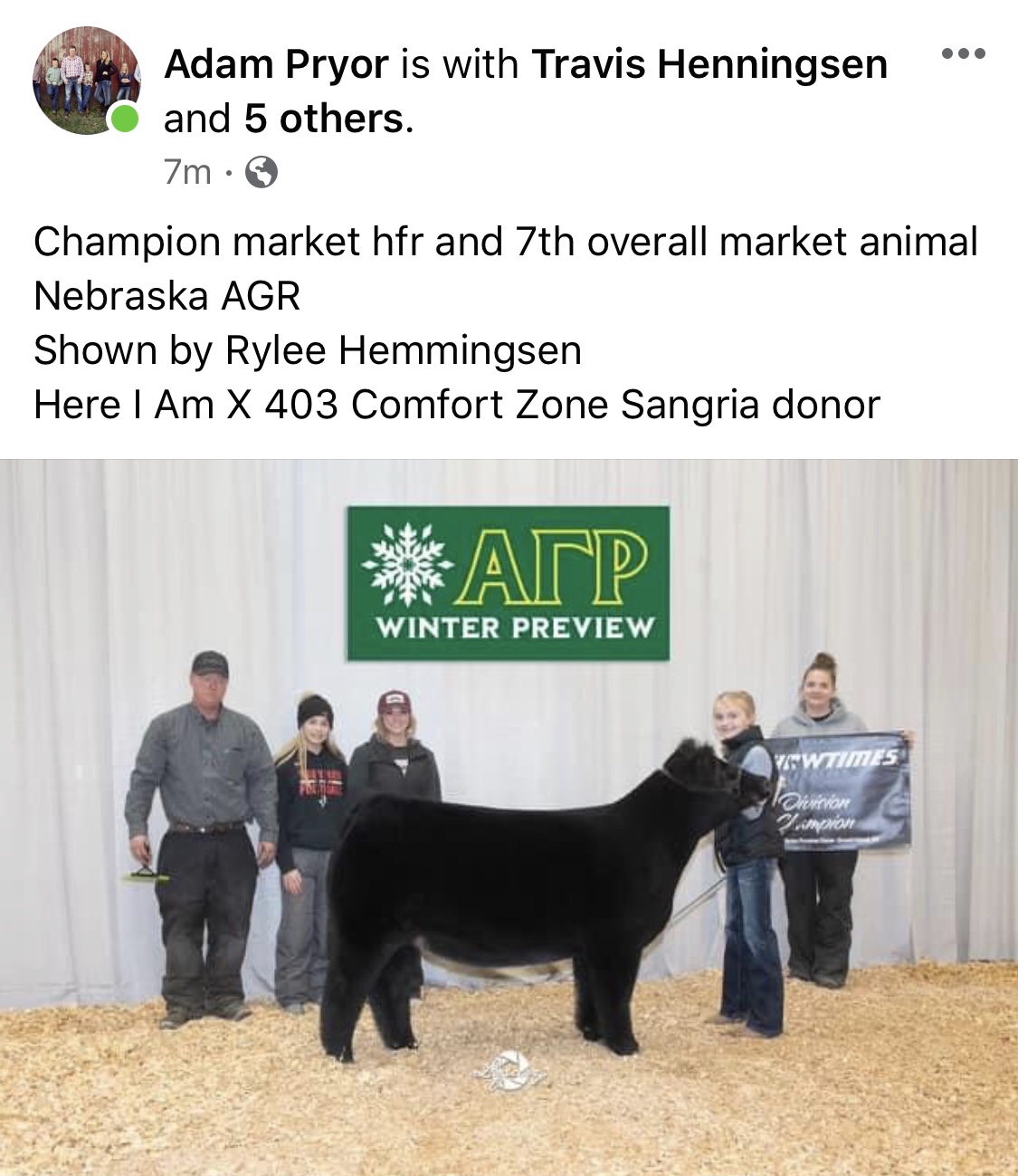 From Adam Pryor – Iowa | Competitive Edge Genetics